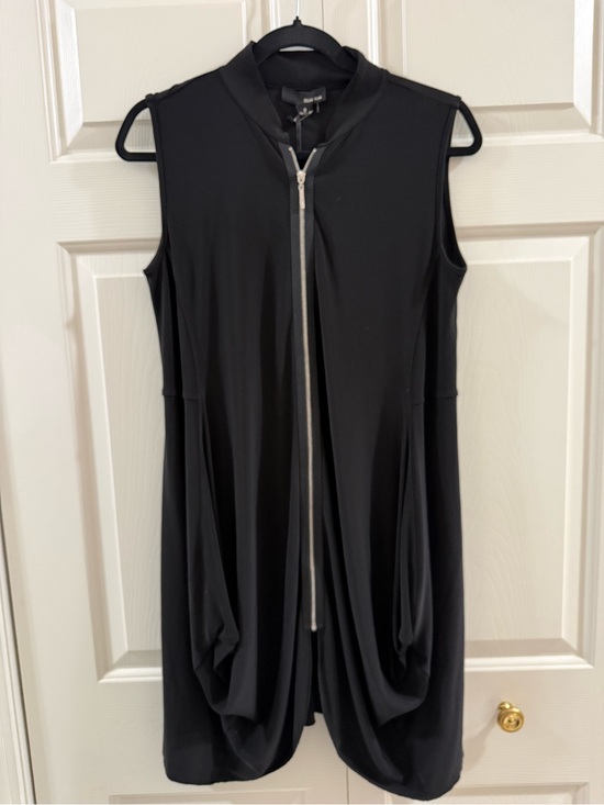 Sun Kim | Dresses | Sun Kim Nwt Black Zip Front Bubble Hem Sleeveless ...